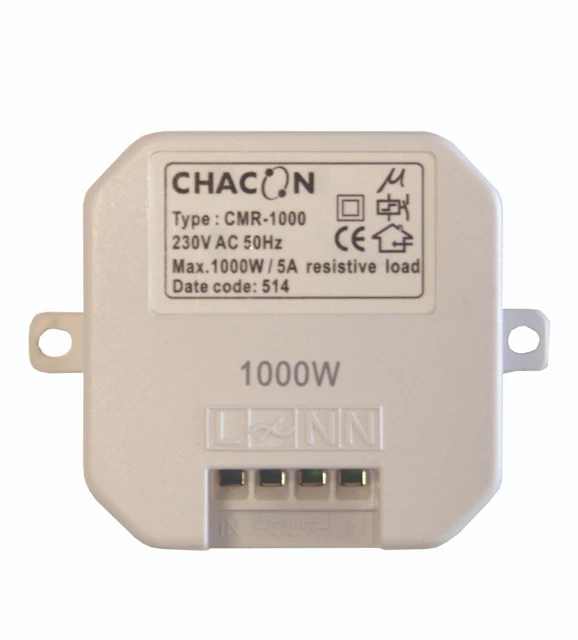 CHACON = INTERTECHNO CMR-1000 Funk-Einbauschalter Funk-Schalter - 230V ...