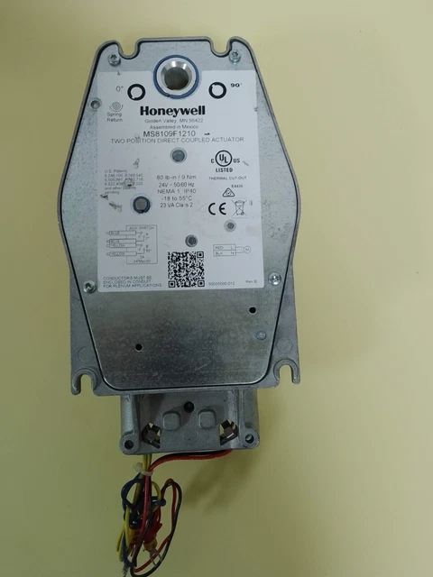 HONEYWELL MS8109F1210 REV.E 2 SPST Internal Auxiliary Switch 50085000 ...