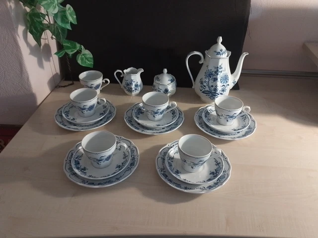 KAFFEESERVICE GRAF V.HENNEBERG Porzellan, Ilmenau, 70er Jahre DDR EUR 60,00 - PicClick DE