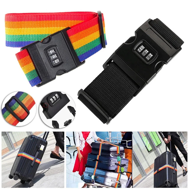 LUGGAGE STRAP CODE Password Travel Suitcase Secure Lock Safe Packing ...