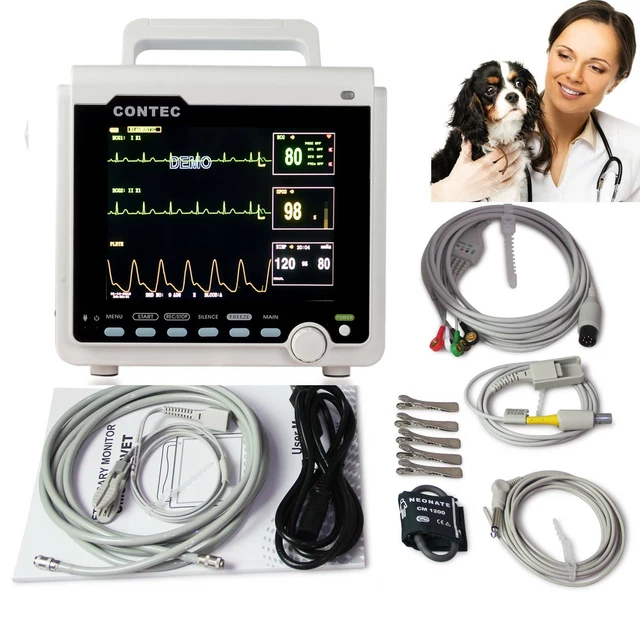 PROMOTION VETERINARY PATIENT Monitor ECG, NIBP,Spo2, Resp,Temp,PR for ...