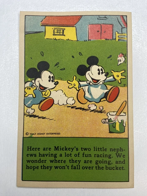 1930S DISNEY RECIPE CARD-BELL BREAD-MICKEY DISNEYANA Mickey Nephews £23 ...