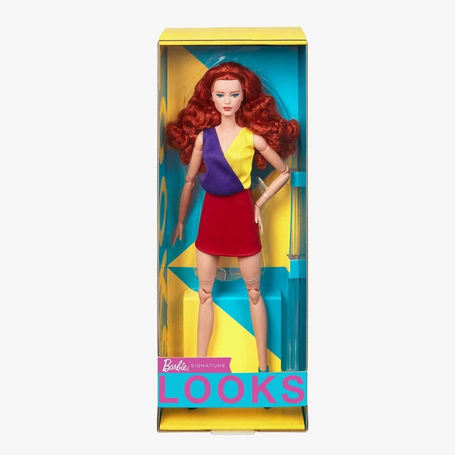 BARBIE LOOKS MODEL #13 Barbie Signature Curly Red Hair 2022 Mattel ...