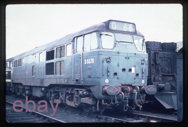 35MM SLIDE - Class 31 - 5578 in experimental blue livery at March 1963 ...