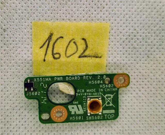 ASUS X553M POWER Button Board Module X551MA 94V-0YA-4A19 H5601 SW5602 £ ...