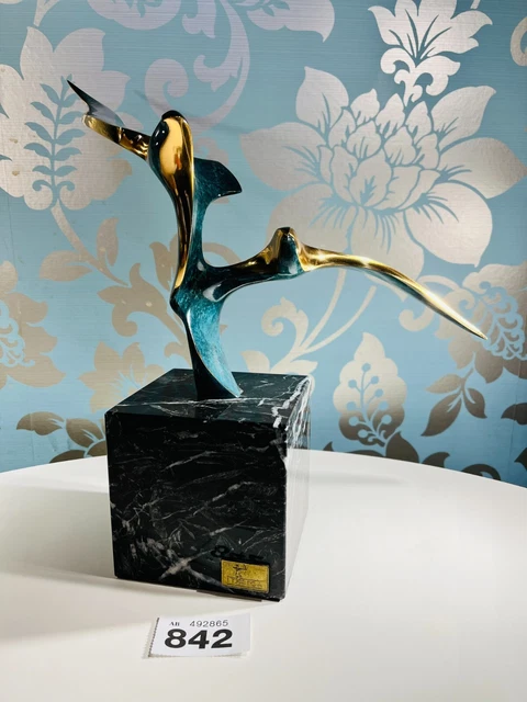 TONY MOREY ITALICA Swifts In Flight Sculpture - Rare Bronze Modern Art ...
