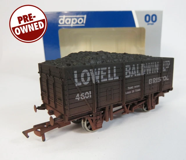 OO GAUGE DAPOL 4F-090-002 Baldwin 9 Plank Wagon Weathered EUR 13,98 ...