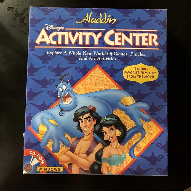 DISNEY'S ALADDIN ACTIVITY Center Windows/Mac 1995 Sealed new $41.06 ...