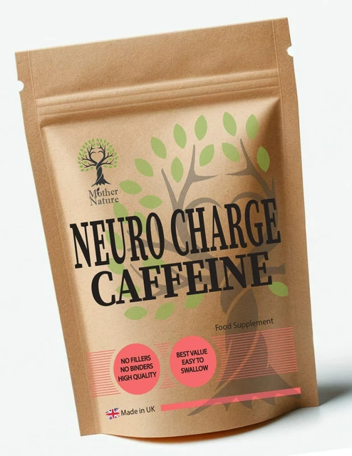 CAFFEINE CAPSULES 200MG Clean Natural Caffeine Gym Pre Workout Energy £ ...
