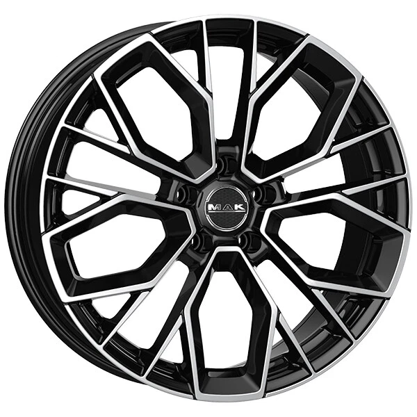 JANTES ROUES MAK Stilo Pour Renault Fluence 8.5X19 5X114,3 Black Mirror ...