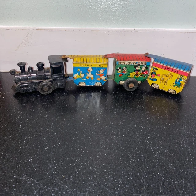MARX CASEY JR Disneyland Express Train Toy Walt Disney Wind-up Vintage ...
