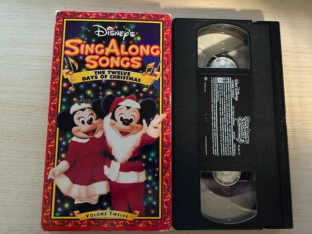 VHS DISNEY'S SING ALONG SONGS the twelve days of christmas VOL. 12 EUR ...