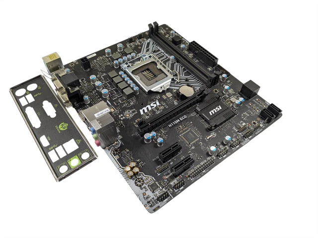 MSI H110M ECO LGA1151 DDR4 Micro-ATX Motherboard with BP £41.98 ...