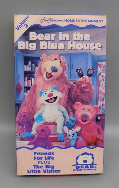 HTF BEAR IN the Big Blue House VHS Vol 2 Friends for Life Big Little ...