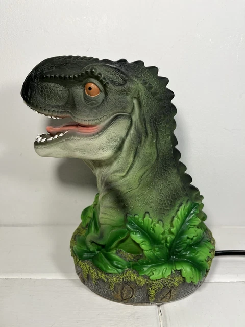 T REX DINOSAUR head Plug In Table Lamp Night Light -Working Quirky ...