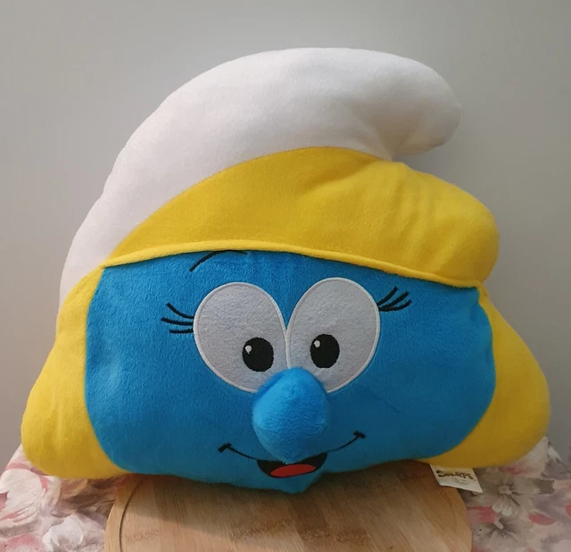 THE SMURFS 3D Face Shape Pillow (Smurfette) Plush 44cm $34.95 - PicClick AU