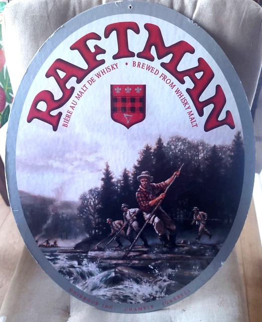 PLAQUE PUBLICITAIRE RAFTMAN Biere Double Face EUR 29,00 - PicClick FR