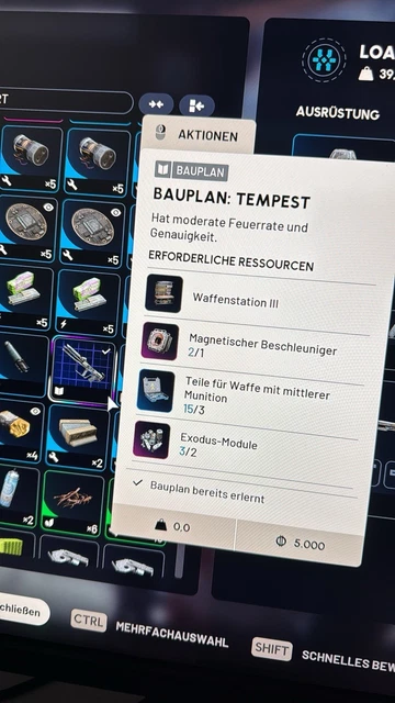 TEMPEST BLUEPRINT / Bauplan für Arc Raiders EUR 19,73 - PicClick DE