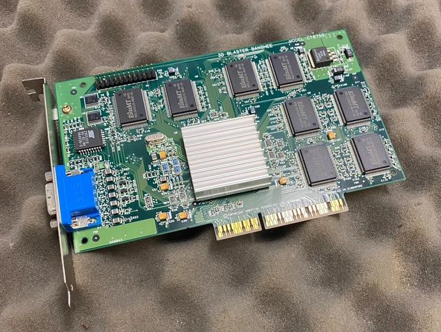 16MB CREATIVE CT6750 3D Blaster Banshee 3dfx VOODOO AGP Graphics Card ...