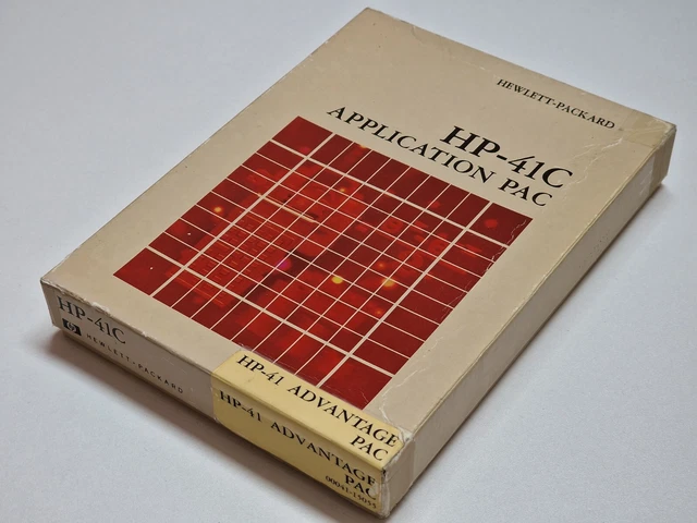 HEWLETT-PACKARD SCIENTIFIC PROGRAMMABLE calculator HP-41 Advantage Pac ...