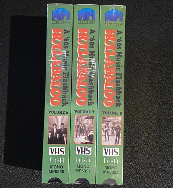 HULLABALOO: A 60S Music Flashback Vol 6, 7 & 8 - 3VHS Tape Set NTSC - New Sealed £5.40 - PicClick UK
