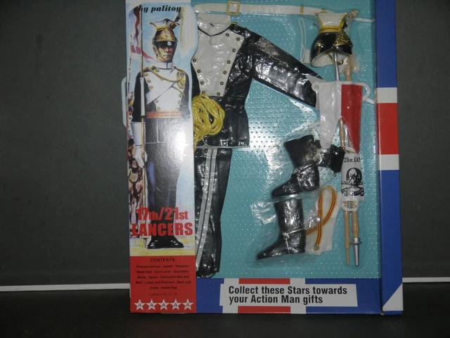 ACTION MAN TEAM gi joe 40th anniversary 17th 21st lancer uniform carded ...