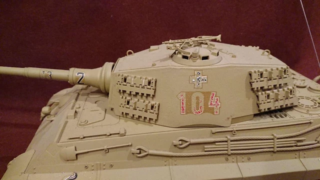 TAMIYA 1/16 KING Tiger Henschel torretta Propo Attack-4 EUR 332,32 ...