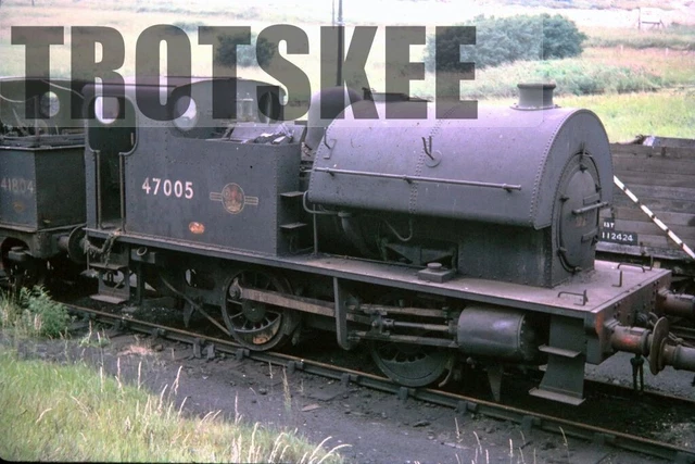 35MM SLIDE BR British Railways Steam Loco 47005 Class 0F Canklow 1966 ...