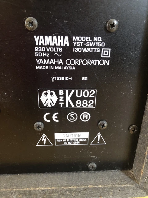 YAMAHA YST-SW150 ACTIVE Subwoofer - Ideal Studio Monitor Sub £85.00 ...