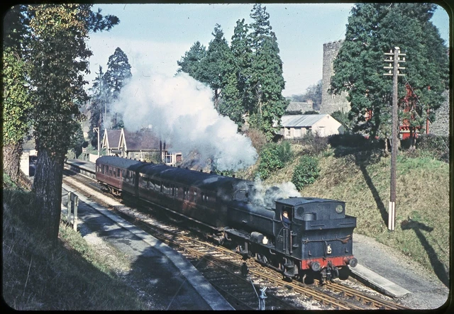 ORIGINAL RAILWAY COLOUR Slide Bampton Station Nr Tiverton Exe Valley ...