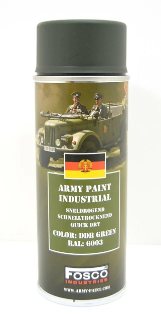 DDR GREEN ARMY Spray Paint Cans 400ml East German RAL 6003 Military ...