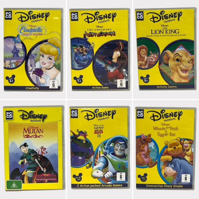 DISNEY HOTSHOTS 6X Video Game Bundle for Windows PC (CD-ROM)- Tested ...