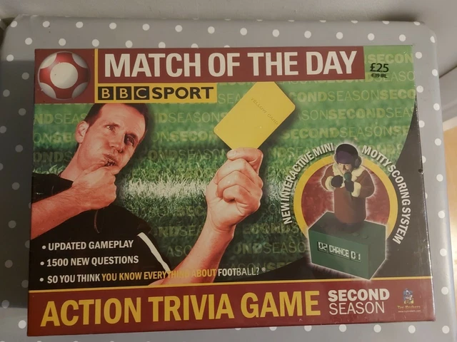 BBC MATCH OF the Day - Action Football Trivia Game - Second Season ...