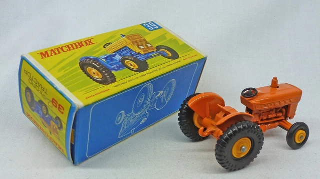 LESNEY MATCHBOX TOYS MB39c Ford Tractor ORANGE with G Type Box £2.99 ...