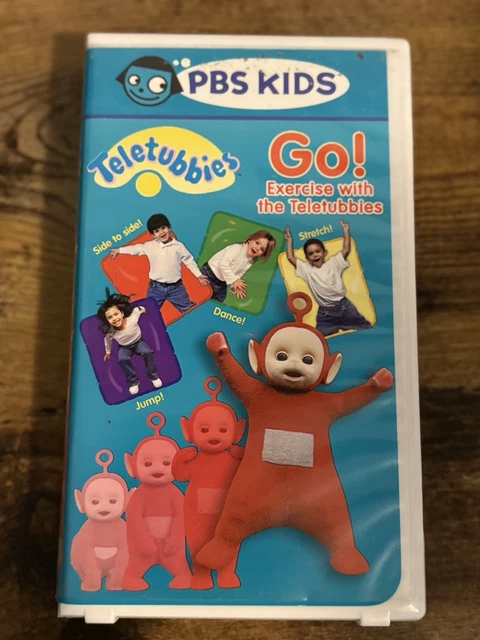 TELETUBBIES GO EXERCISE with Teletubbies VHS Video Tape PBS Kids RARE ...