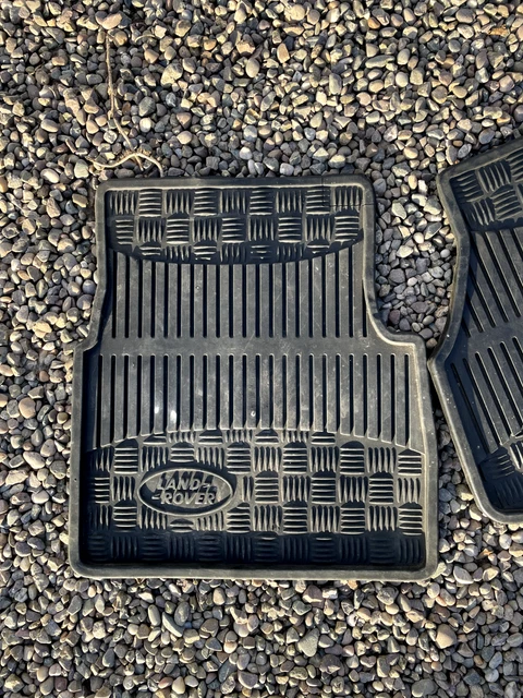 LAND ROVER DEFENDER Rubber Floor Mats Front OEM Good Condition £68.32 ...