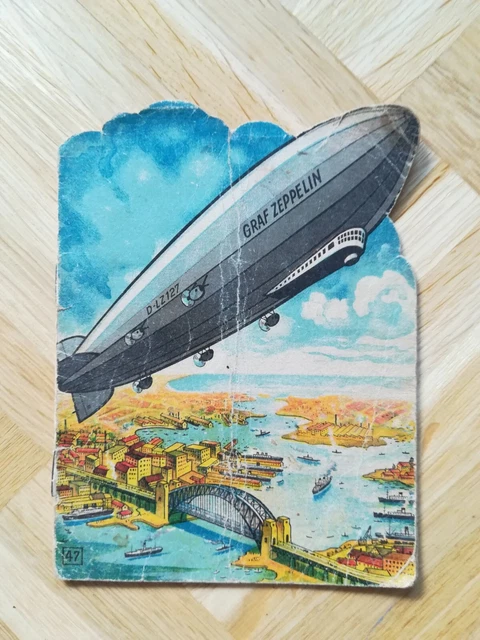 KINDER HEFT HEFTCHEN GRAF ZEPPELIN D-LZ127 vtg alt antik 1930 er EUR 14 ...