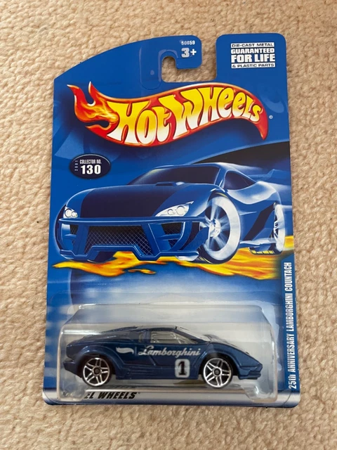 2001 HOT WHEELS 25th Anniversary Lamborghini Countach Collector No #130 ...
