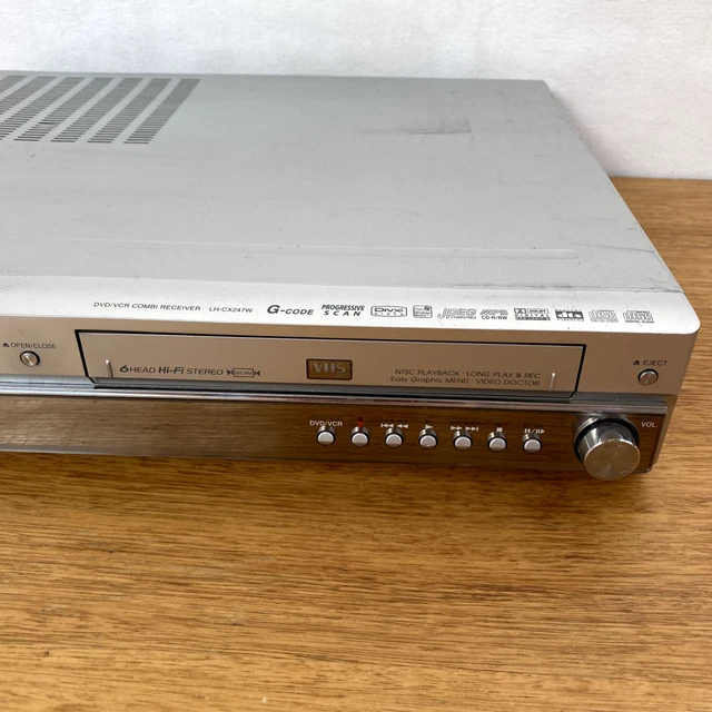 LG LH-CX247W 6 Head HiFi Stereo VHS Cassette VCR DVD Combo Video Player PAL NTSC $159.00 ...