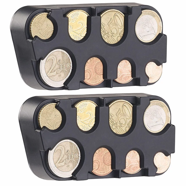 INFACTORY MÜNZBOX: 2ER-SET Euro-Münzsammler mit Schnell-Fixierung ...