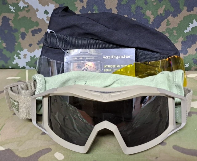 BRITISH ARMY MILITARY Surplus Revision Wolf Spider Military Goggles ...