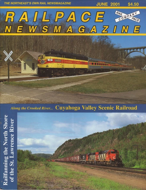 RAILPACE NEWS MAGAZINE June 2001 Cuyahoga Valley Railroad St Lawrence ...