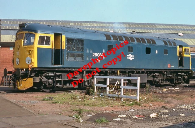 ORIGINAL 35MM Slide Railway Diesel - 26034 @ Glasgow Works Sept 1980 £3 ...