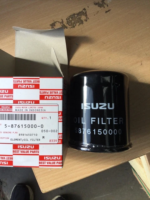GENUINE ISUZU OIL Filter For Isuzu D-MAX MU-X 2012-2018 5876150000 $50. ...