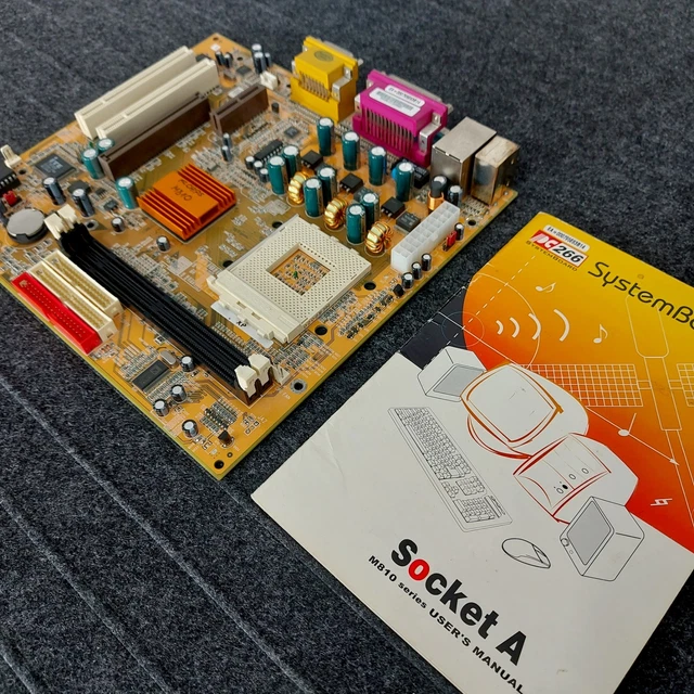 RETRO GAMING MAINBOARD PC CHIPS M810 / Socket 462 (A) / mATX ...