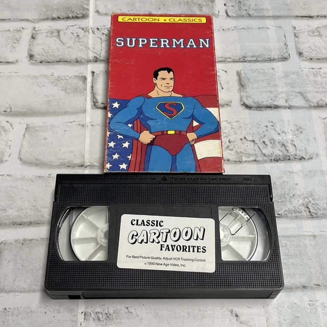 VHS SUPERMAN CARTOON Classics 1990 Animated Color New Age Videos Vol 1 ...