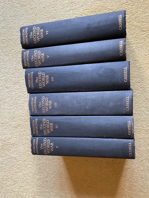 WINSTON CHURCHILL THE Second World War Complete Set of Books Vol 1-6 £78.72 - PicClick UK