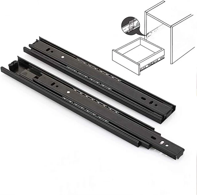 FULL EXTENSION DRAWER Slide, Tiberham 250 mm Ball Bearing Drawer Runner ...