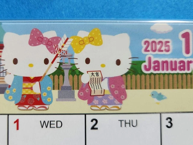 HELLO KITTY DESK Calendar 2025 Fukoku Life Insurance £51.37 - PicClick UK