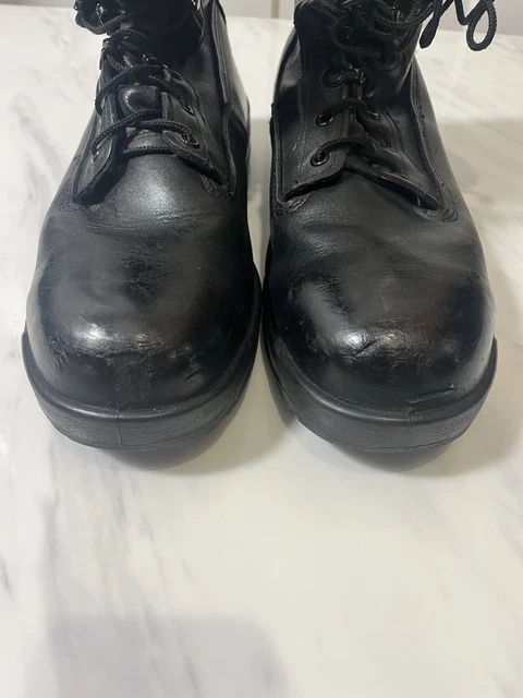 BELLEVILLE 700ST STEEL Toe Combat Boots Black Leather Vibram Mens Size ...